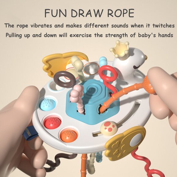 Montessori | Toys | Montessori Toys Baby Sensory Swan Shaped Pull ...